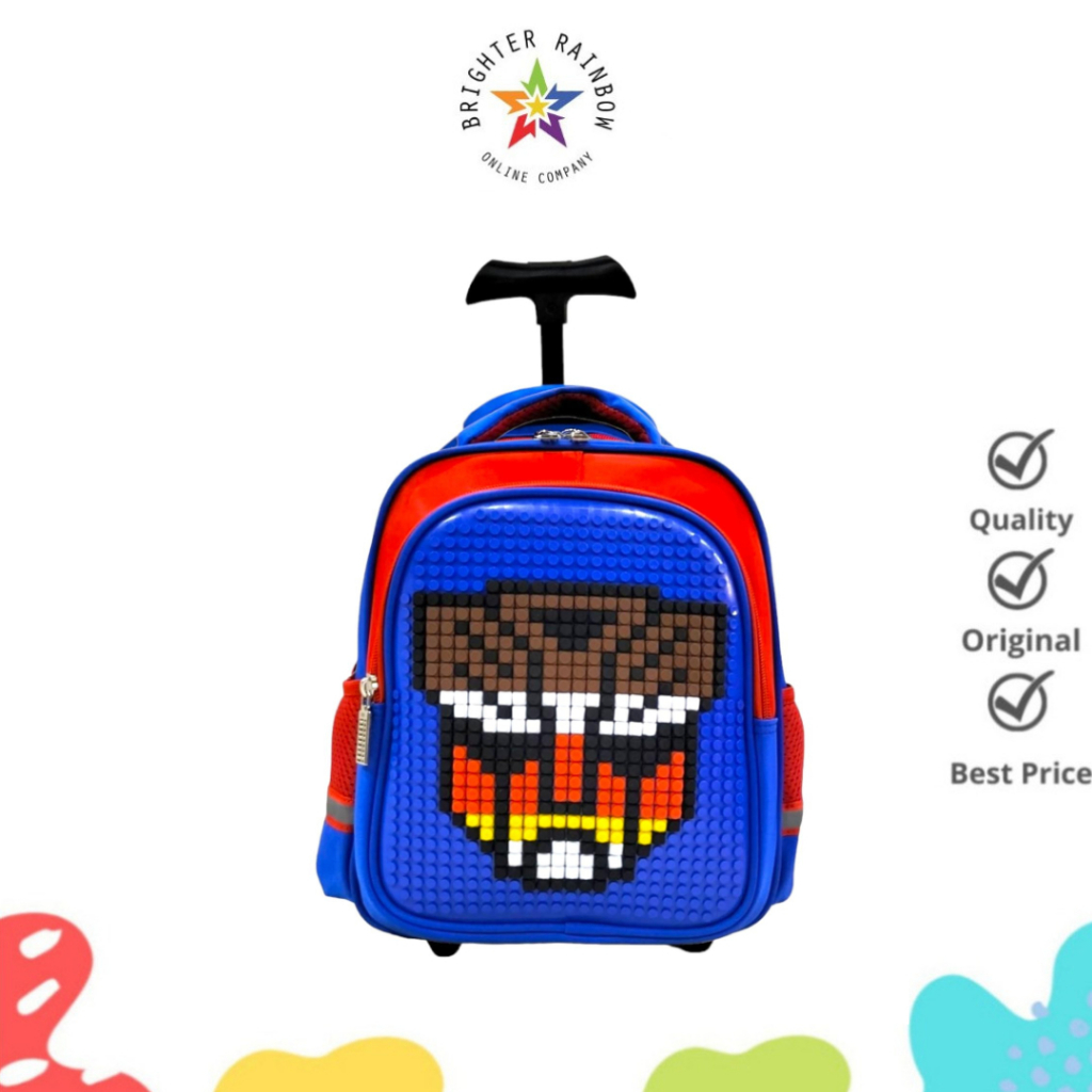 Jual RANSEL TROLLY POWA PIXEL B-2126 TAS SEKOLAH PAUD/TK ANAK PEREMPUAN ...
