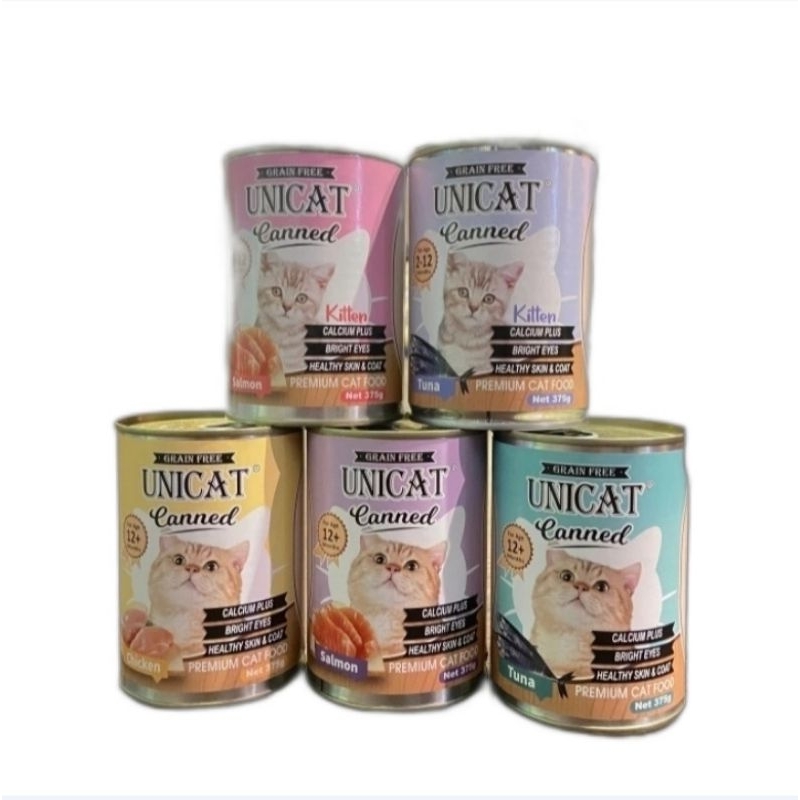 Jual Unicat Can 375Gr Kitten Adult Cat Food Wet Makanan Kucing Basah ...