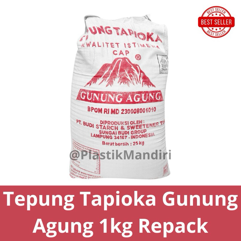 Jual Tepung Tapioka Gunung Agung 1Kg Repack | Shopee Indonesia