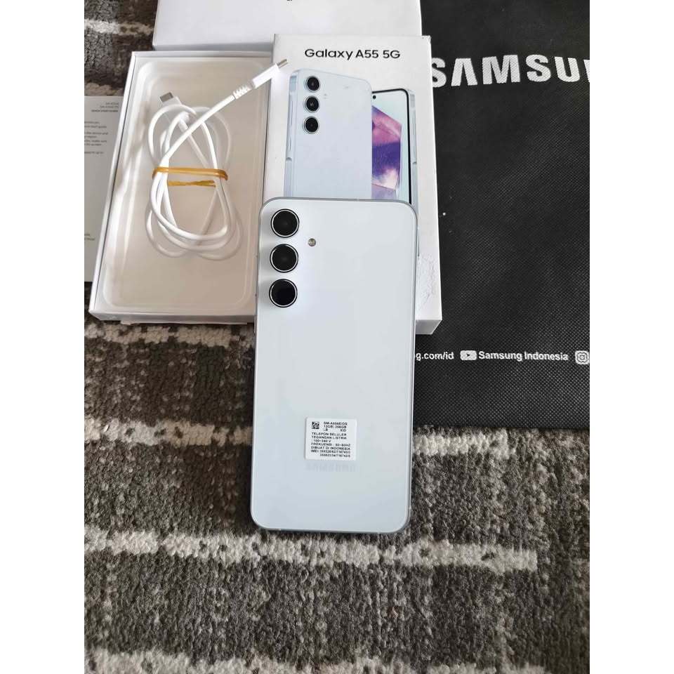 Jual Samsung Galaxy A55 5G 12/256GB Ice Blue Mulus Garansi Panjang | Shopee Indonesia