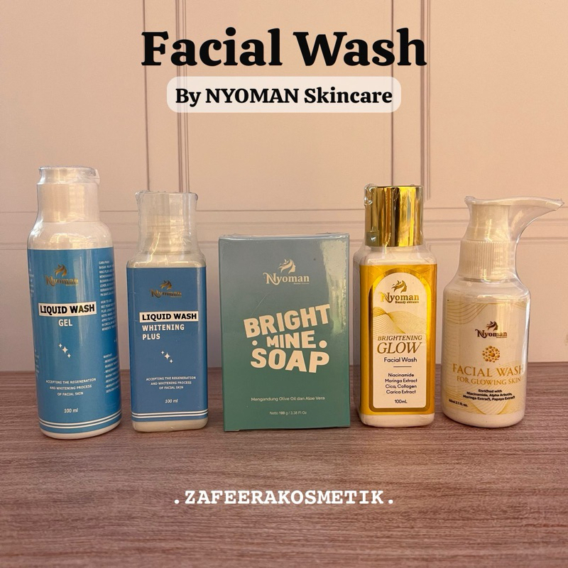 Jual [FACIAL WASH] Sabun wajah Nyoman skincare | Brightmine soap | Liquid wash WP | Liquid wash ...