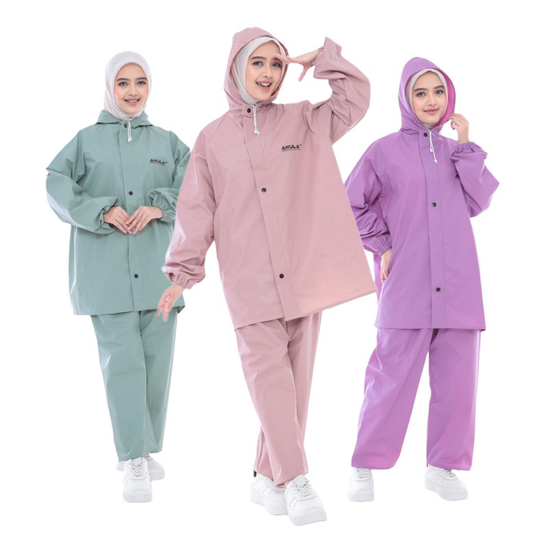 Jual Akula Jas Hujan Setelan Baju Celana Warna Best seller 100% Original Bahan PVC | Shopee ...