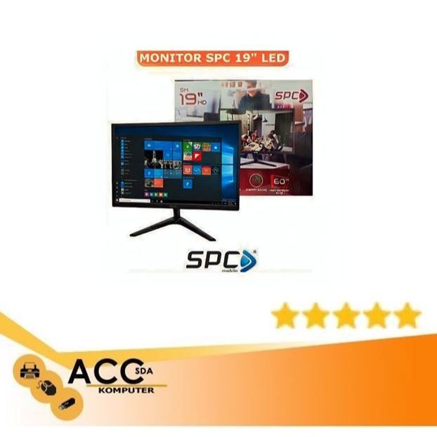 Jual MONITOR LED SPC 19 INCH VGA HDMI | Shopee Indonesia