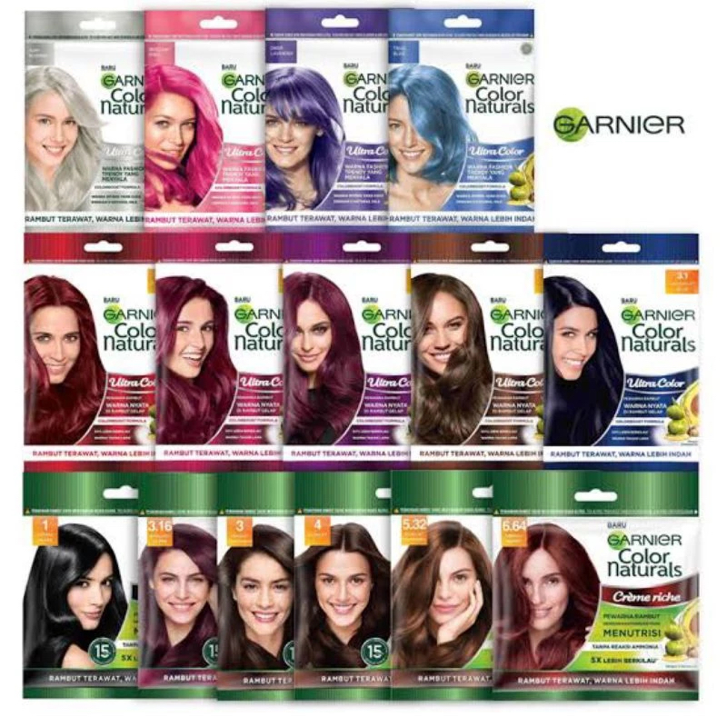 Jual Garnier Color Naturals Express Hair Color Saset Box | Shopee Indonesia