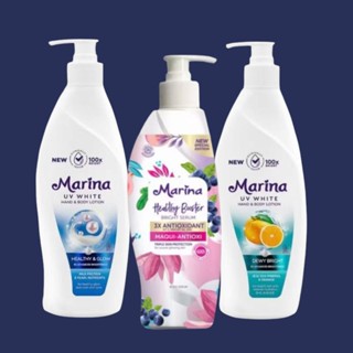 Jual Marina Body Losion Lotion Pencerah Kulit Tubuh Hitam Kusam Hand ...