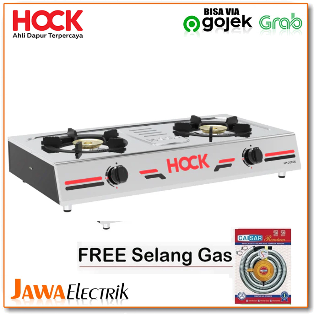 Jual Hock Kompor Gas Hock 2 Tungku Hp 200eg - Stenlies Stell Body Kuat ...