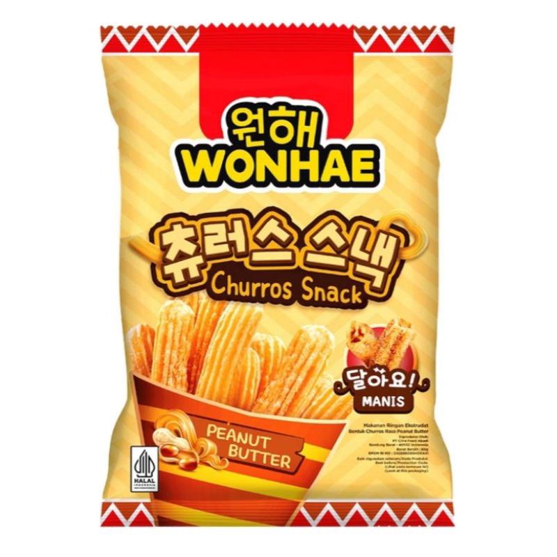 Jual WONHAE Churros Snack Peanut Butter 60 g | Shopee Indonesia