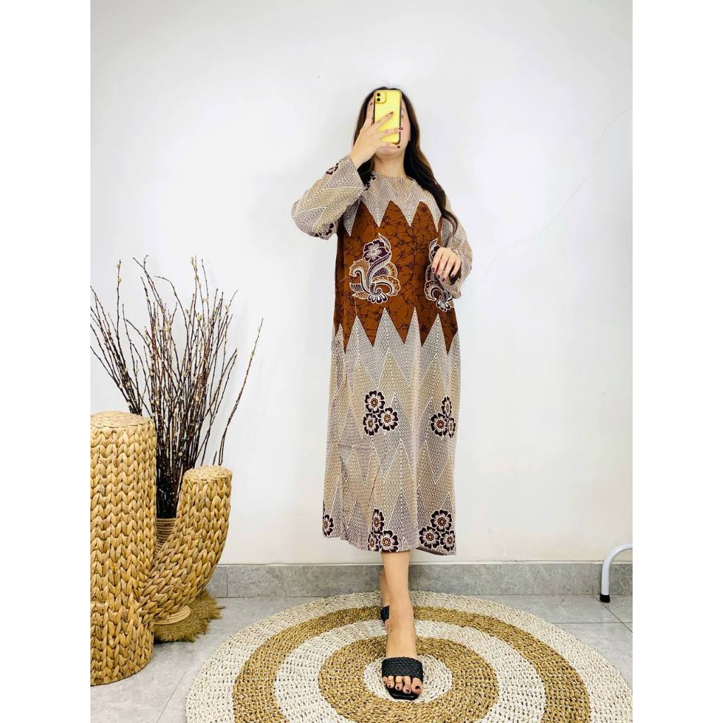 Jual Batik Benang Raja Longdress Base | Shopee Indonesia