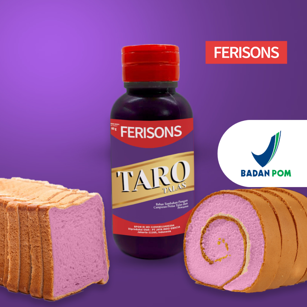 Jual FERISONS Taro (Talas) - (Pasta) Perisa dan Pewarna Taro - 60 g ...