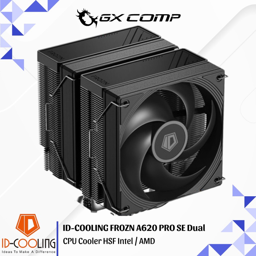 Jual ID-COOLING FROZN A620 PRO SE Dual Tower 120mm | CPU Cooler HSF ...