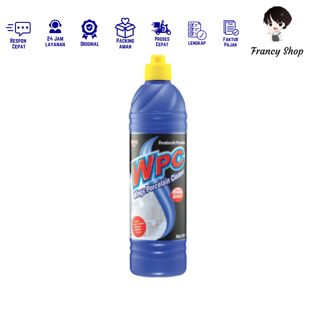 Jual Wings Porcelain Cleaner WPC Biru Pembersih Lantai dan Porselen 400 ml | Shopee Indonesia