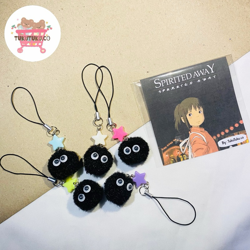 Jual Susuwatari Phone Charm Spirited Away / Gantungan Soot Sprite ...