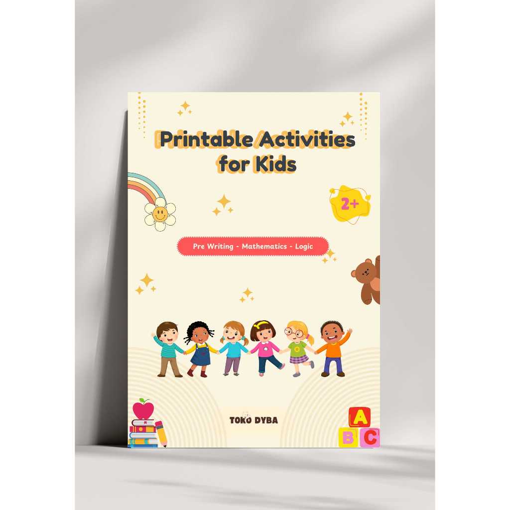 Jual Printable Activities for Kids | 40 Halaman Lembar Belajar Anak ...