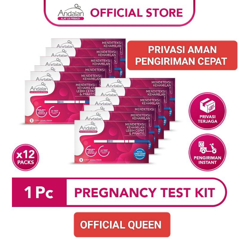 Jual 12PCS Andalan Pregnancy Test Kit Tes kehamilan Strip / Test Pack ...
