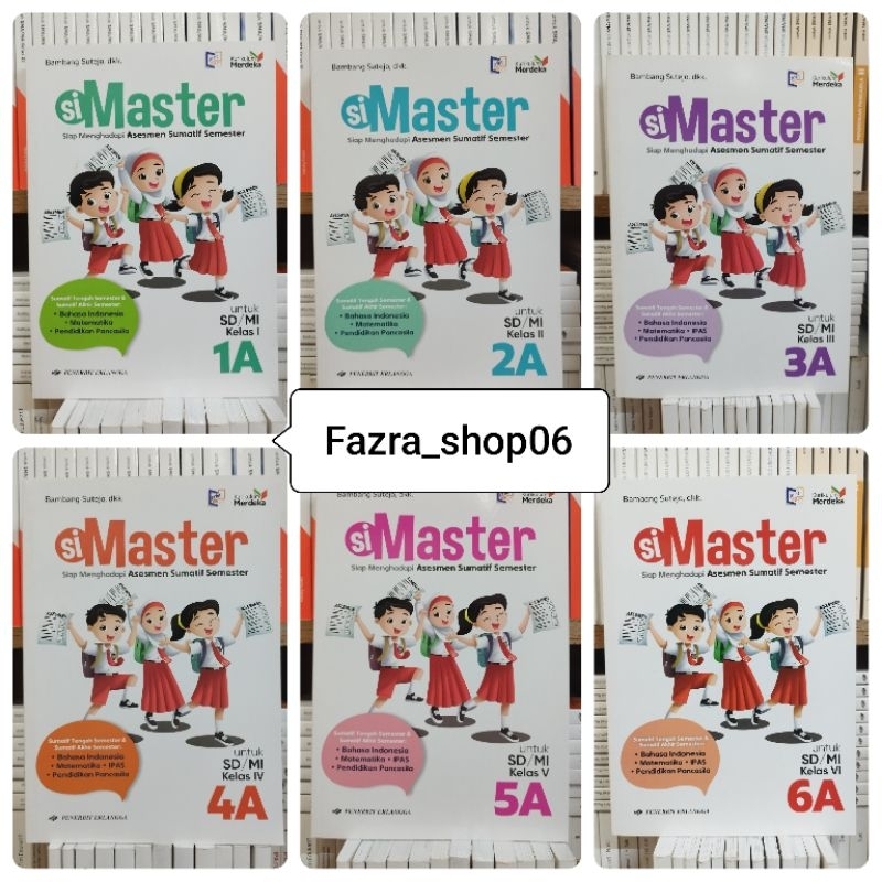Jual NEW & ORI Buku SiMaster Si Master sd mi kelas 1A 2A 3A 4A 5A 6A ...