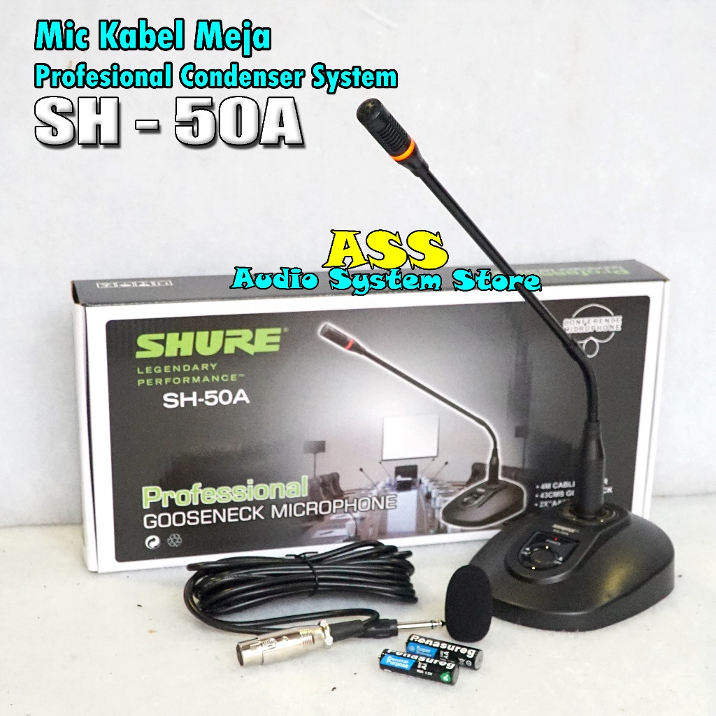 Jual Mic Meja SH 50A / Mic Podium Condensor SH - 50A Fleksibel ...