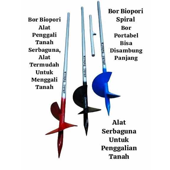 Jual Alat Gali Tanah / Bor Tanah Biopori (Ukuran diameter 14 cm atau ...
