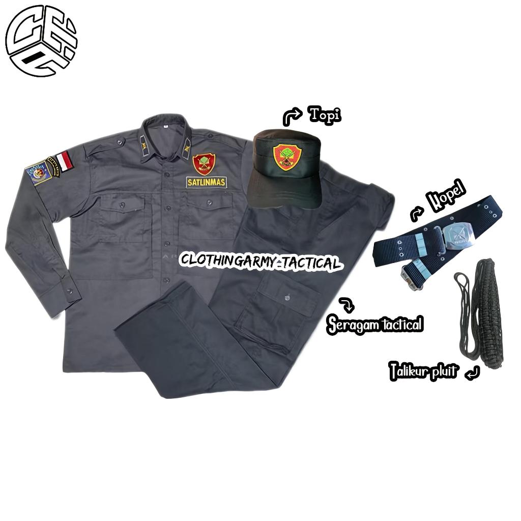 Jual SERAGAM SATLINMAS TERBARU LENGKAP BAJU LINMAS TACTICAL STELAN ...
