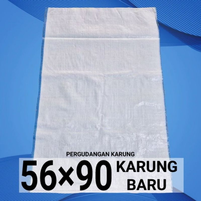 Jual karung baru gres ukuran 56×90 warna putih Lis biru original 100% ...
