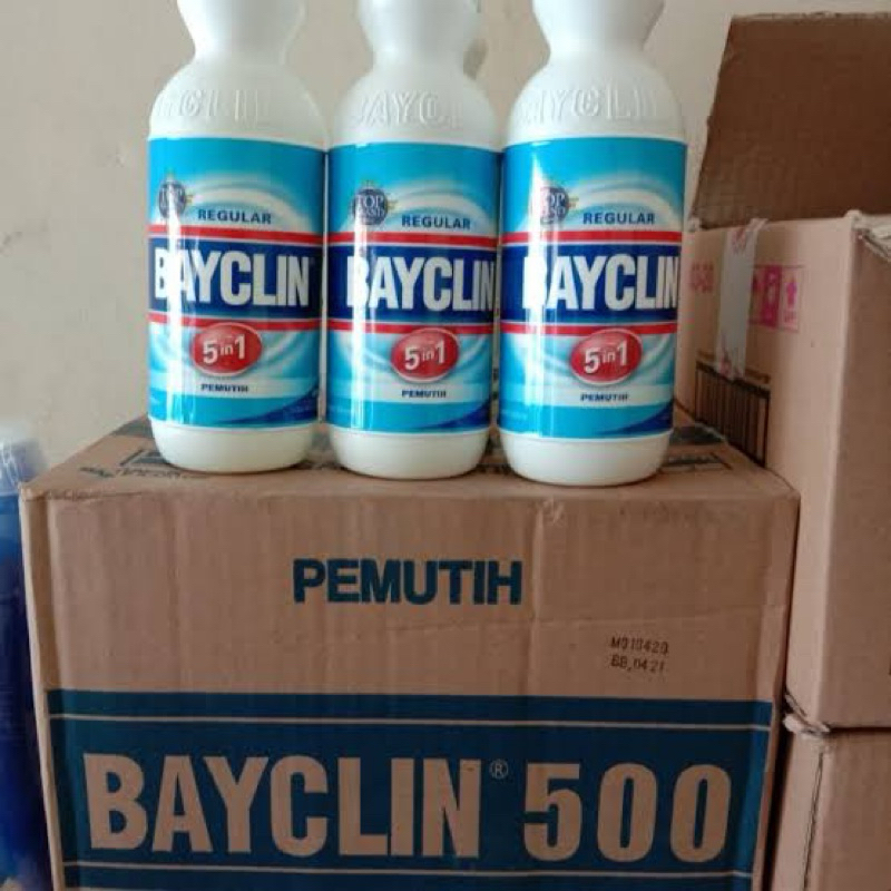 Jual BAYCLIN BOTOL 500ML DUS ( 12 BOTOL ) | Shopee Indonesia