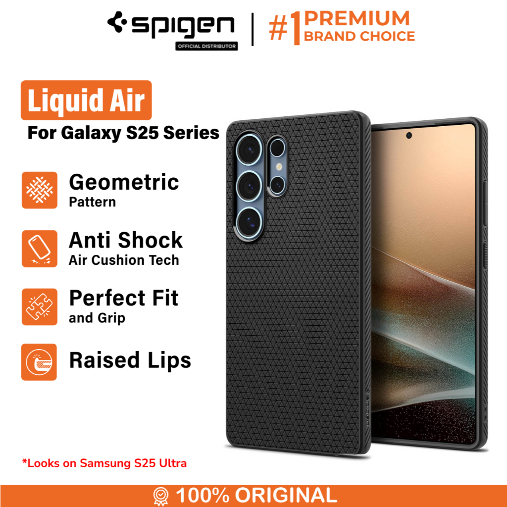 Jual Case Samsung Galaxy S25 Ultra Plus Spigen Liquid Air Slim Anti Shock Crack Cover Softcase ...