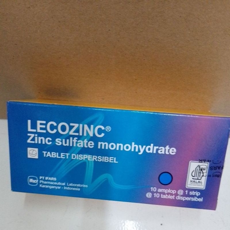 Jual LECOZINC Tablet Dispersibel Zinc Sulfate Monohydrate | Shopee ...