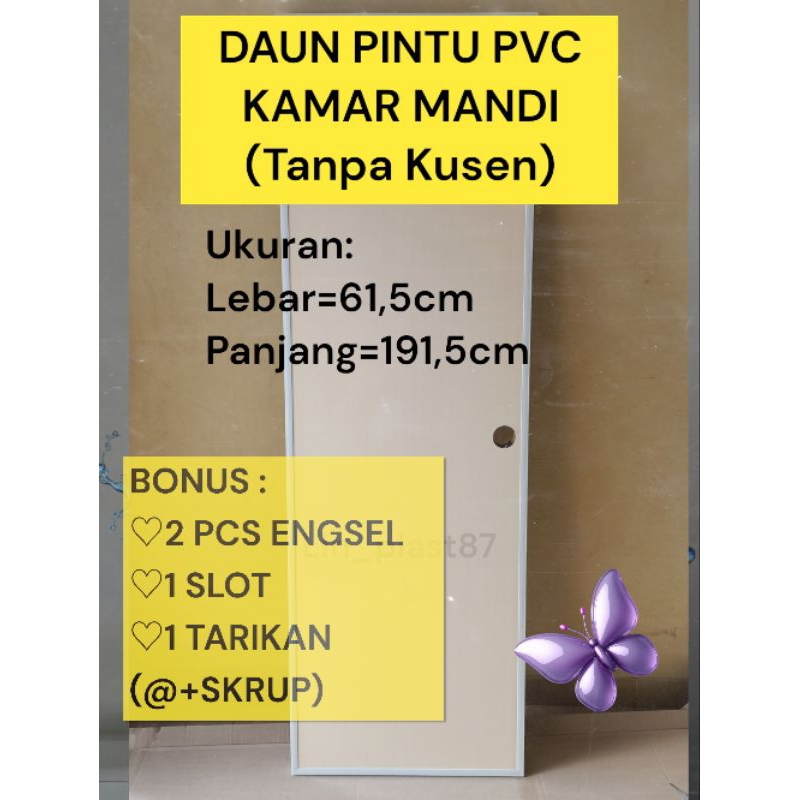 Jual DAUN PINTU KAMAR MANDI PVC PUSO TEBAL POLOS (TANPA KUSEN) | Shopee ...
