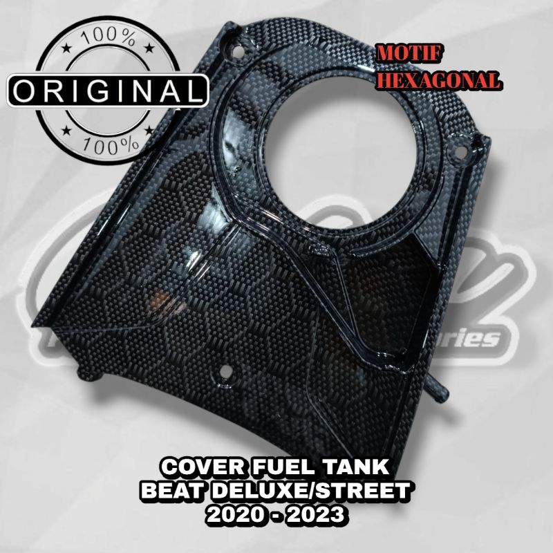 Jual cover tangki fuel tank beat LED deluxe street K1A carbon wtp ...