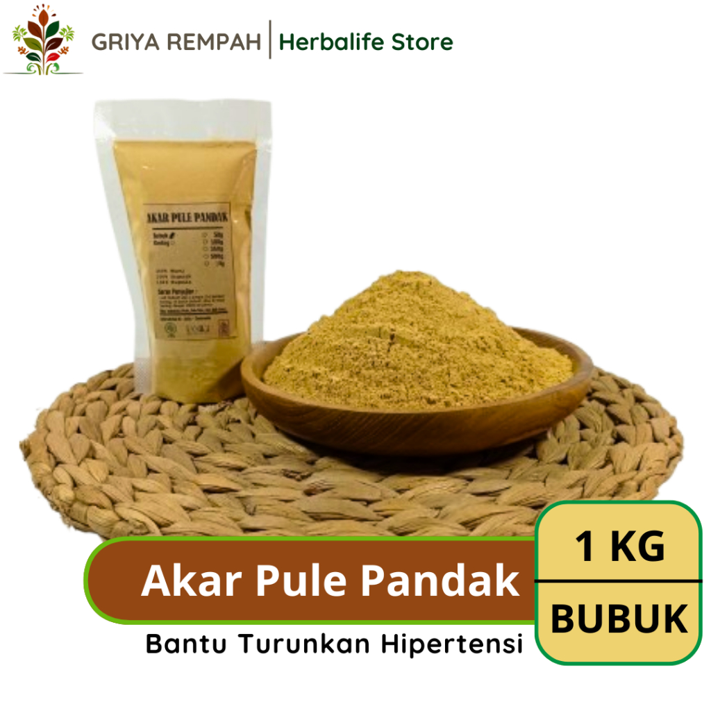 Jual AKAR PULE PANDAK BUBUK 1 KG Herbal Alami Simplisia untuk Ramuan ...