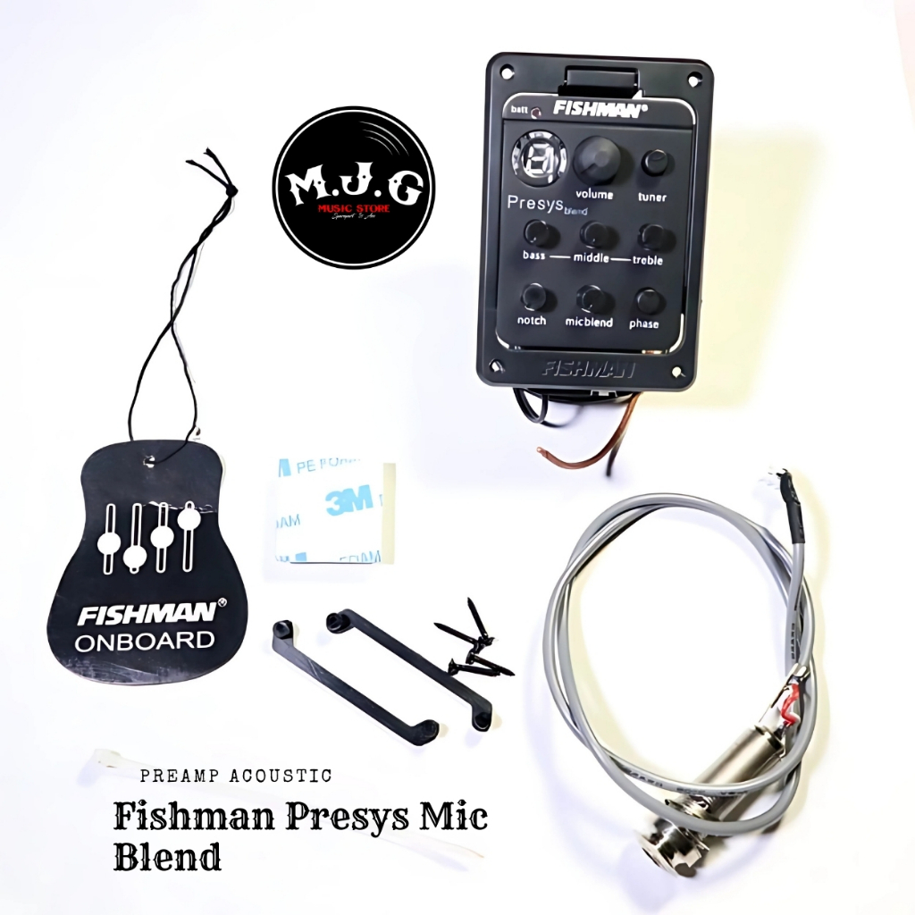 Jual Preamp pickup EQ spull equalizer gitar akustik fishman presys mic blend | Shopee Indonesia