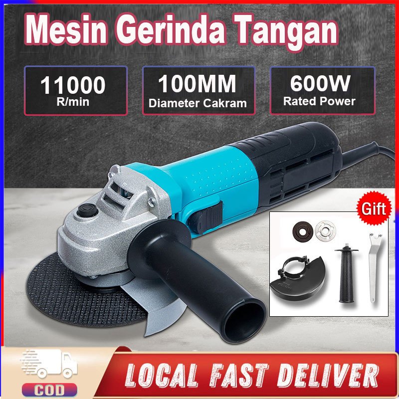 Jual Mesin Gerinda Tangan 4 inch Kualitas Tinggi Gerinda Listrik kecepatan variabel Angle ...