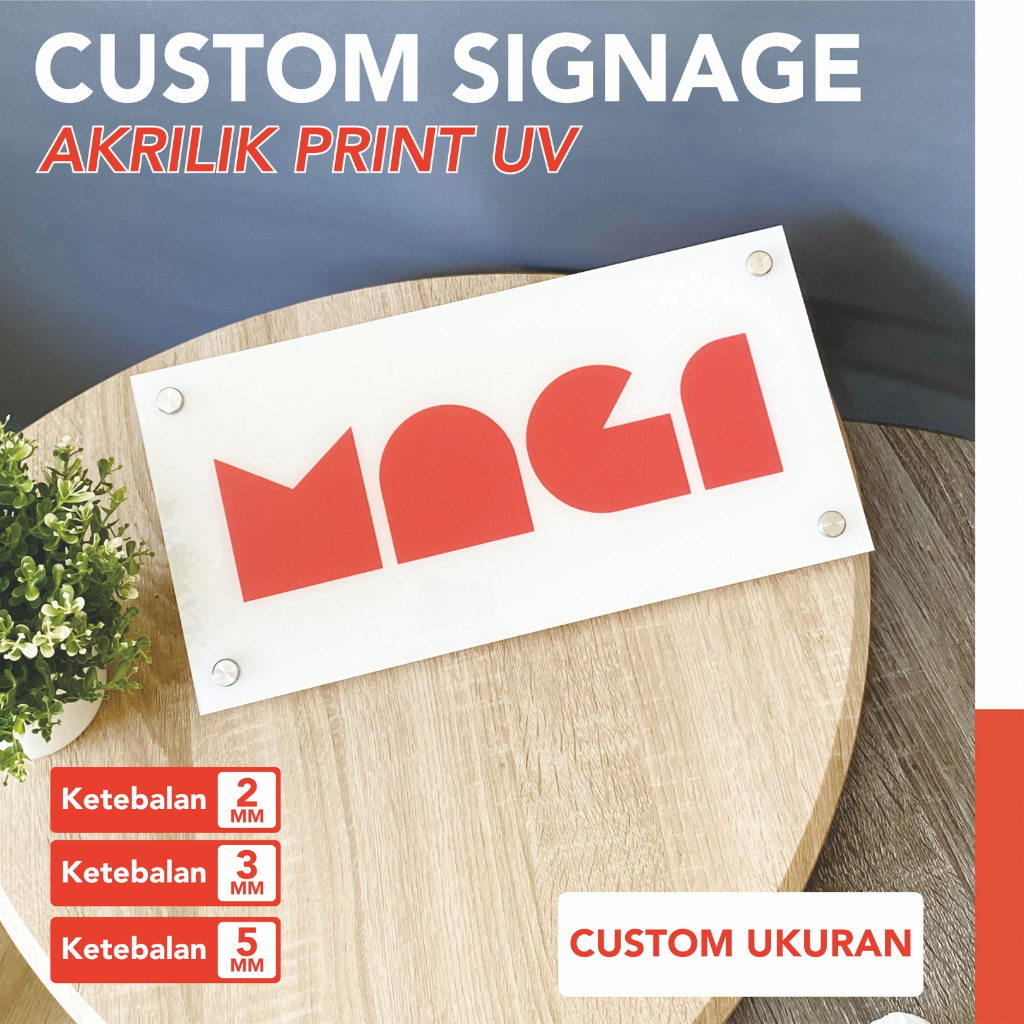 Jual Custom Signage Acrylic | Papan Nama Toko Akrilik Print UV | Bisnis ...