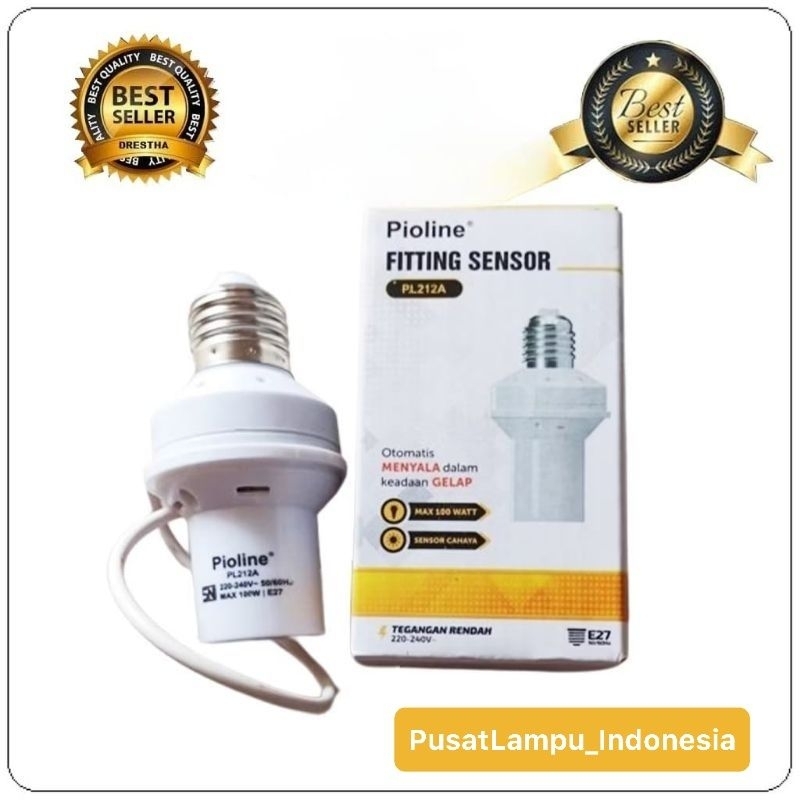 Jual FITING LAMPU SENSOR PIOLINE FITTING LAMPU OTOMATIS SENSOR CAHAYA ...