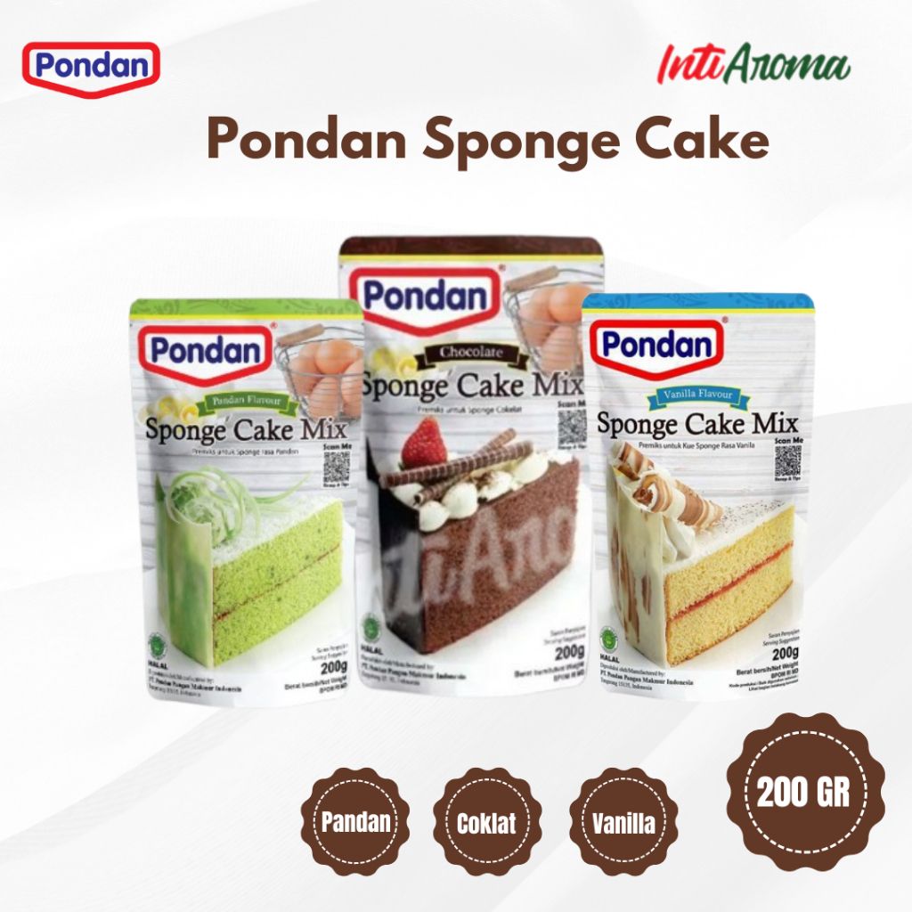 Jual Pondan sponge cake mix kemasan pouch | Shopee Indonesia
