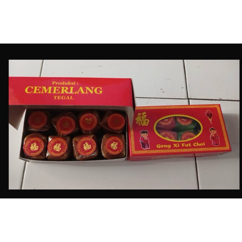 Jual kue keranjang (dodol ranjang) CEMERLANG (per dus) isi 8 | Shopee ...