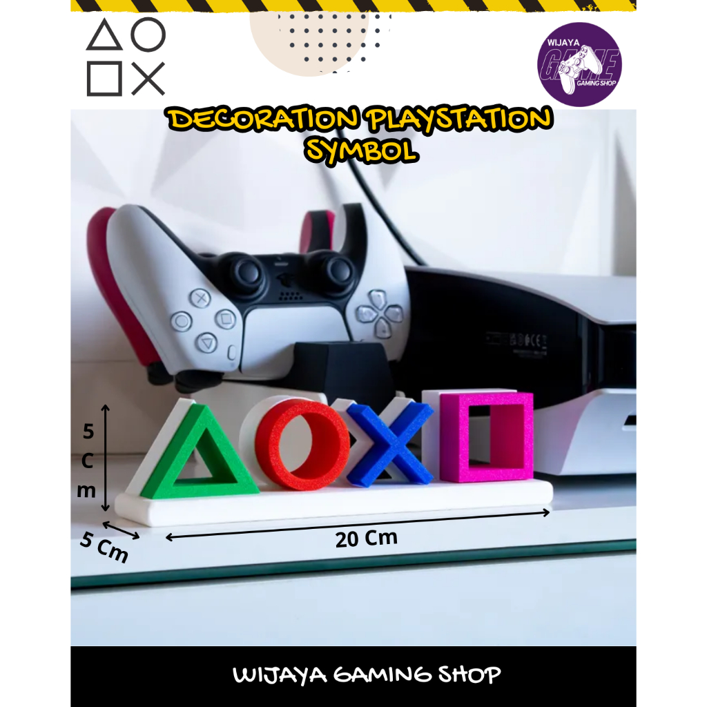 Jual Dekorasi Pajangan Symbol Playstation Setup Gaming PS5 PS4 ...