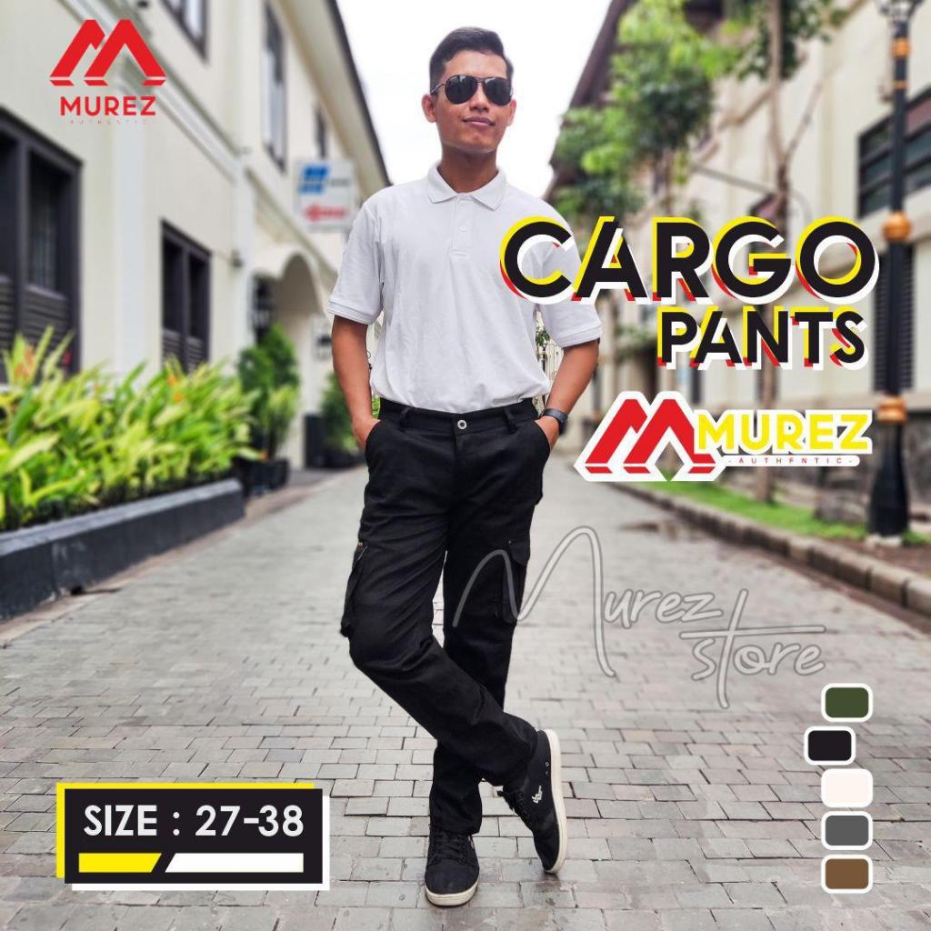 Jual CELANA CARGO PANJANG HITAM ORIGINAL UKURAN 27-38 | Shopee Indonesia