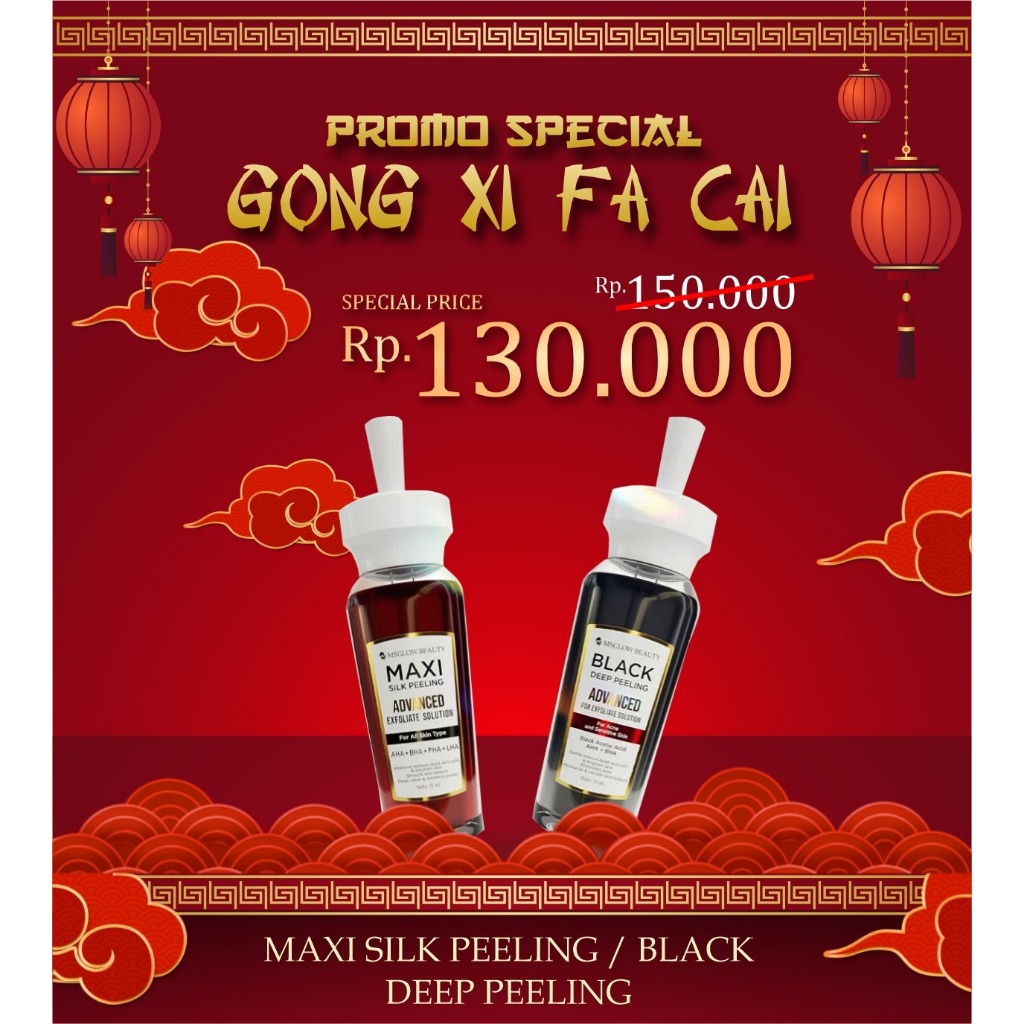 Jual MS GLOW - NEW LAUNCH SERUM MAXI SILK & BLACK DEEP PEELING | Shopee ...