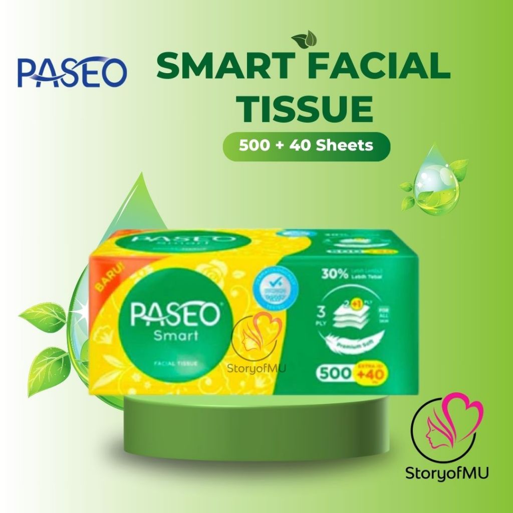 Jual PASEO Smart Facial Tissue 500+40 Sheets - Tisu Wajah | Shopee ...