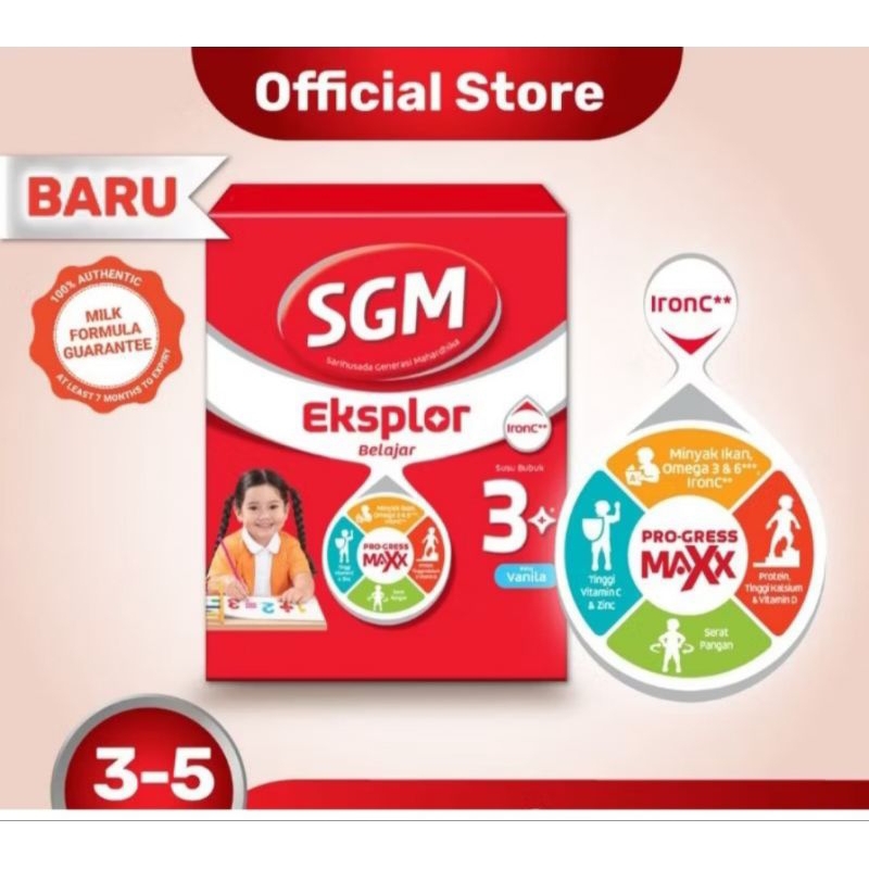Jual SGM EKSPLOR 3 PLUS VANILA / MADU 400G | Shopee Indonesia