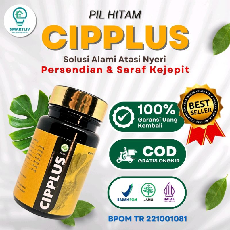 Jual Cipplus Pil Hitam Herbal Memelihara Sendi Saraf dan Tulang ...