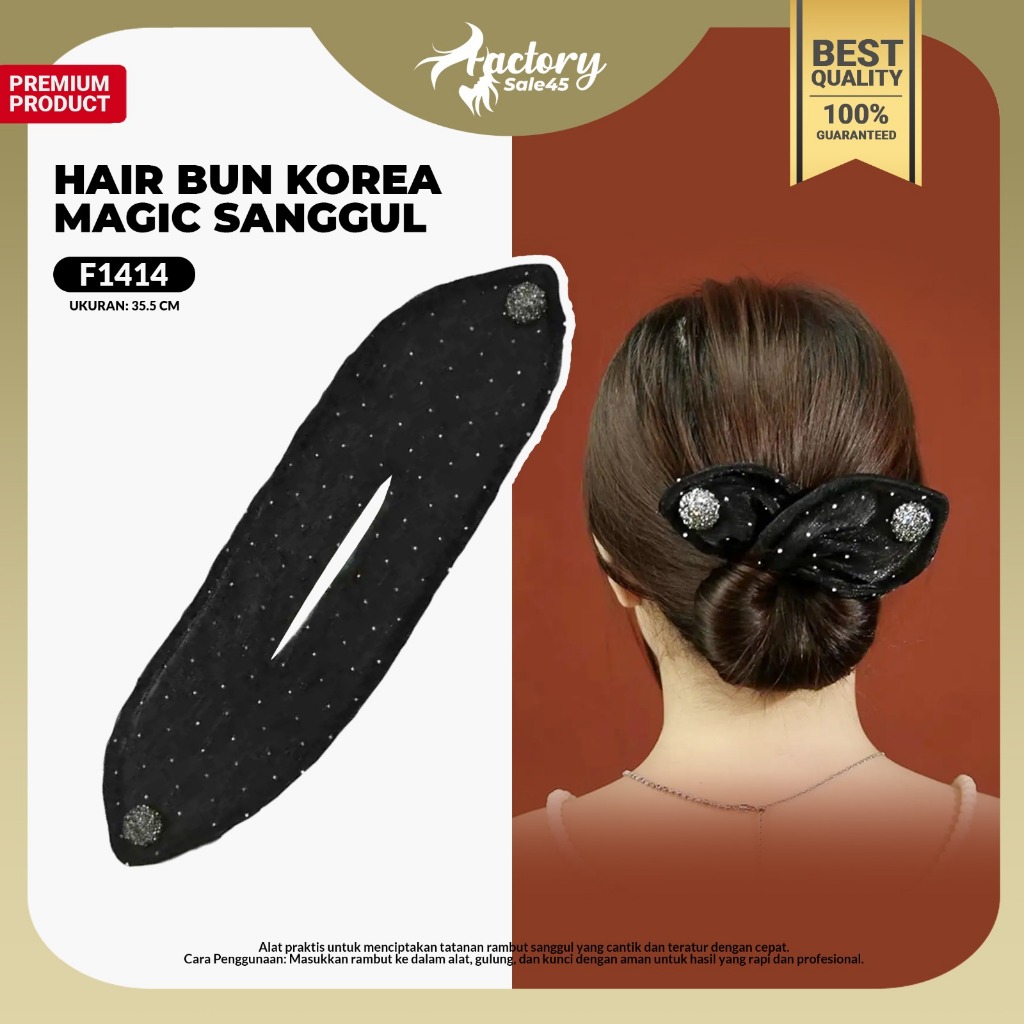 Jual HAIR BUN KOREA Magic Sanggul Cepol Gulungan Rambut / Alat Cepol ...