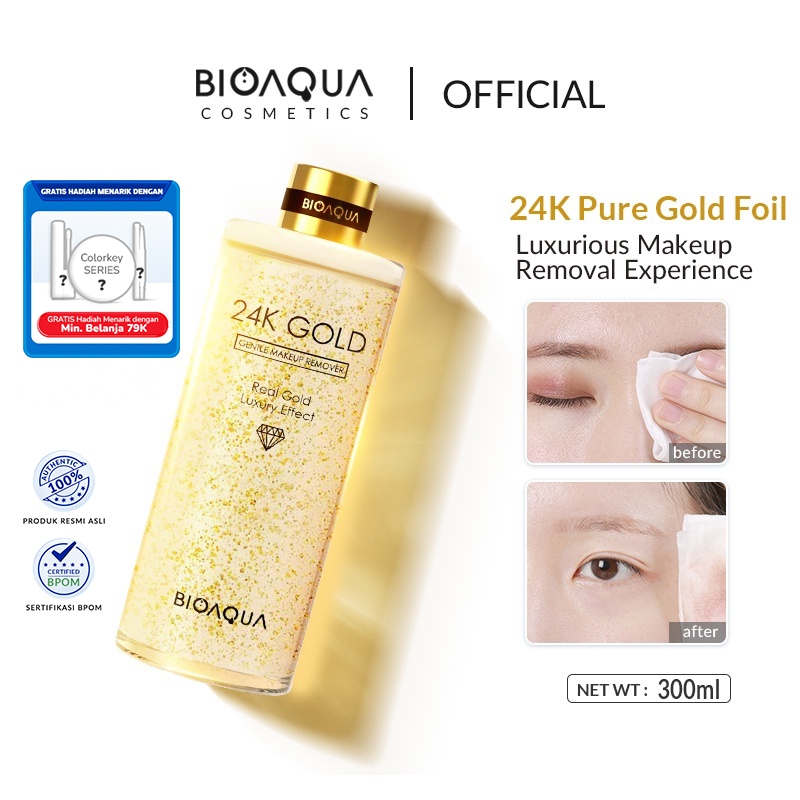 Jual 【Anti-Aging】Bioaqua Cosmetics 24K Gold Hydrating Toner 300ml ...