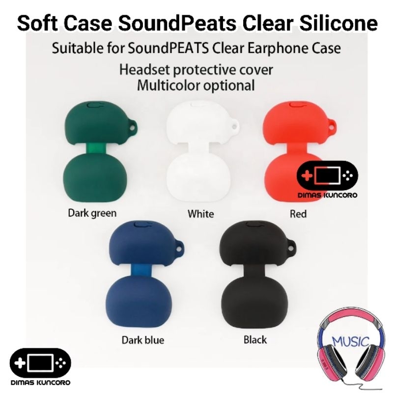 Product image Soft Case SoundPeats Clear silicone silikon earphone ...
