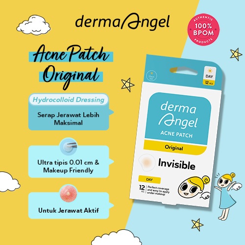 Jual Derma Angel Acne Patch Day ( 12 Patch) | Shopee Indonesia