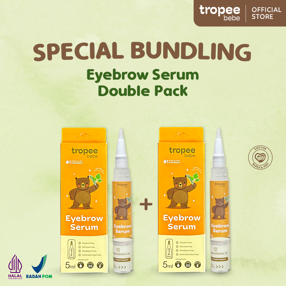 Jual Tropee Bebe Eyebrow Serum 5ml Double Pack | Serum Alis Anak | Shopee Indonesia