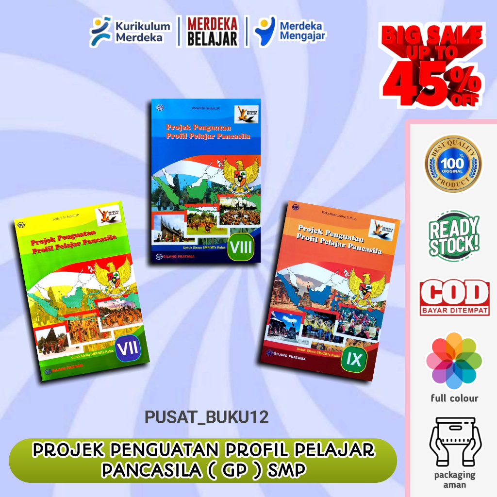 Jual Buku Siswa Pendamping ( P5 ) Projek Penguatan Profil Pelajar Pancasila Kelas 7,8,9 SMP ...