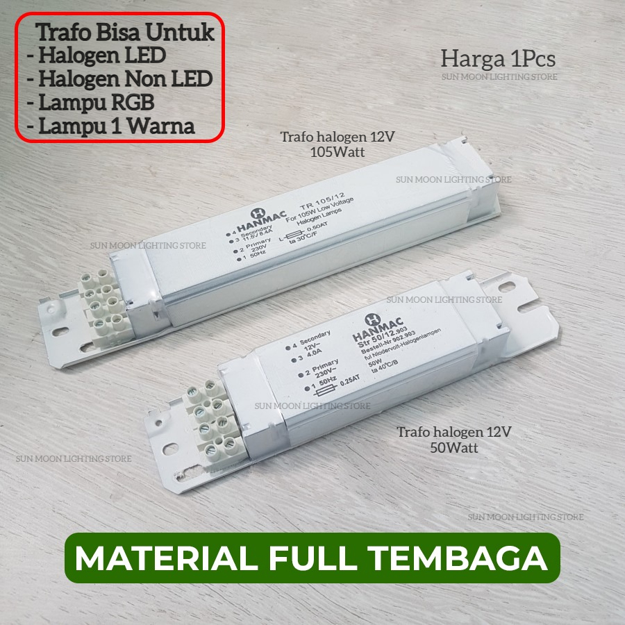 Jual Trafo driver transformer 12volt AC halogen pijar led 50watt ...