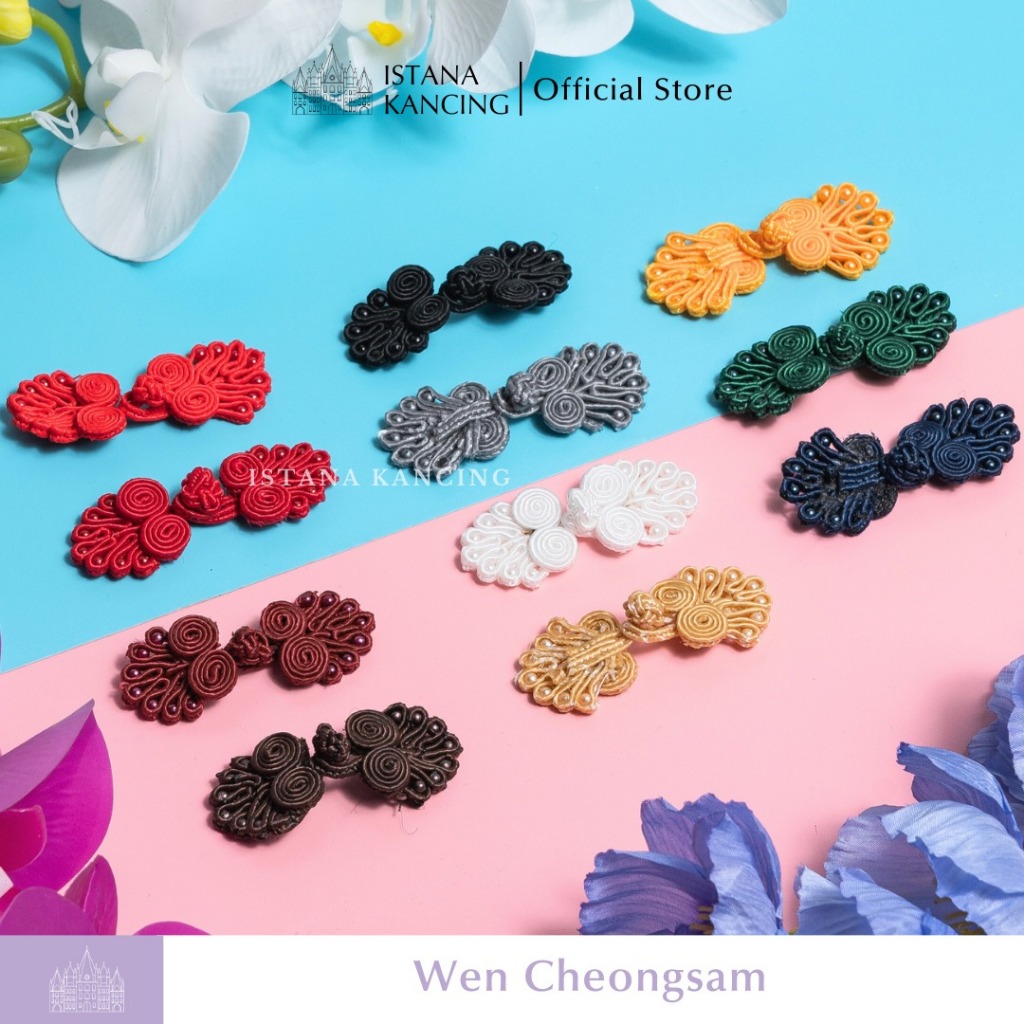 Jual Kancing Sanghai Wen Cheongsam | Kancing Cheoangsam Satin Premium ...
