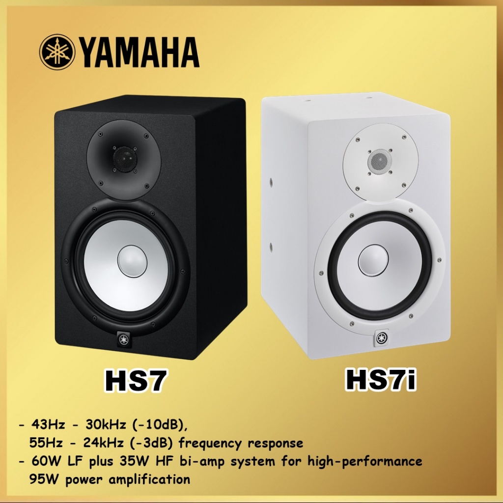 Jual Yamaha HS7 HS7i HS 7 6.5" 2-Way Powered Studio Monitor Speaker | Shopee Indonesia